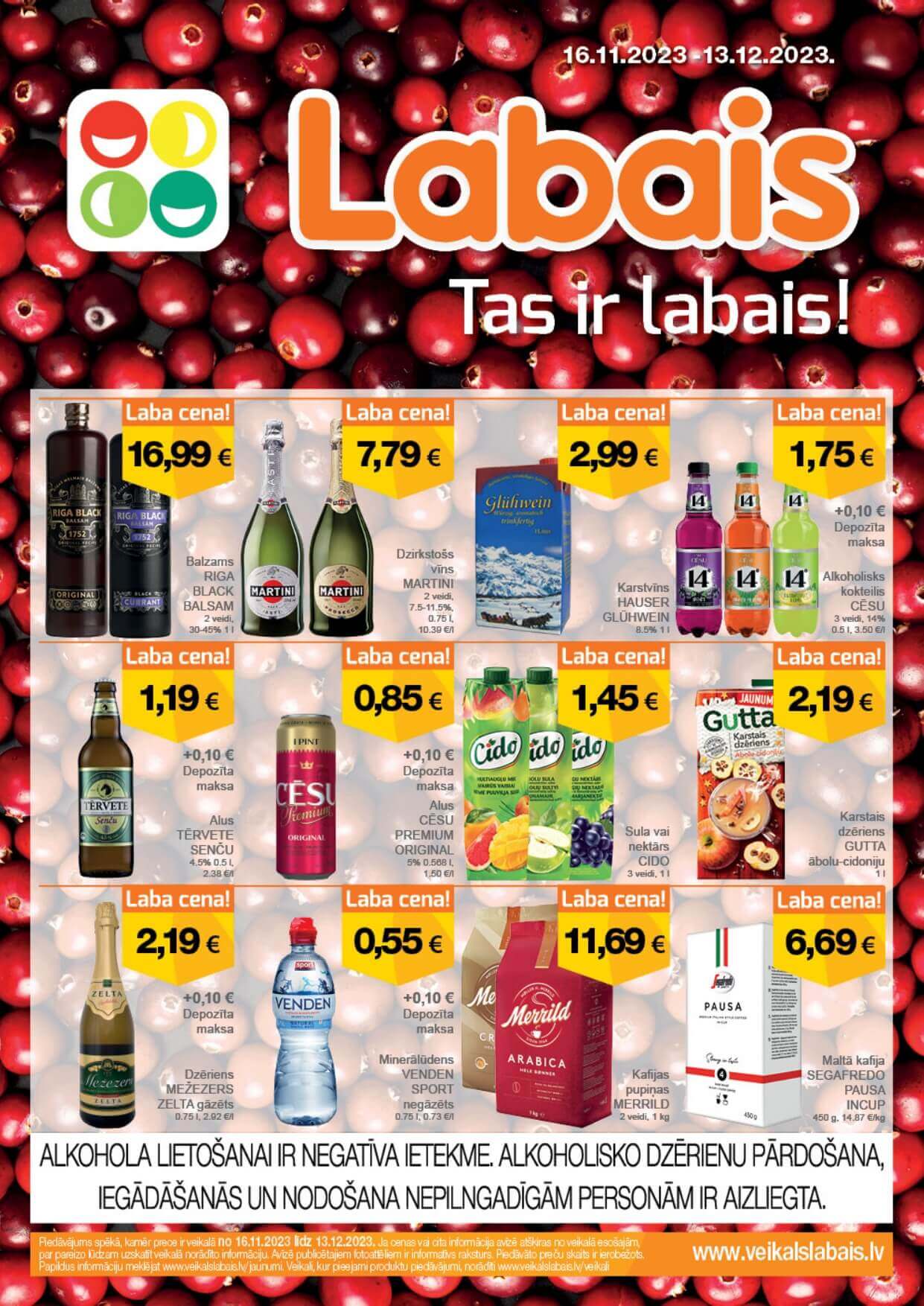 Labais akcijas buklets 16.11.-13.12. | Septembris 2023 | TopAkcijas.lv