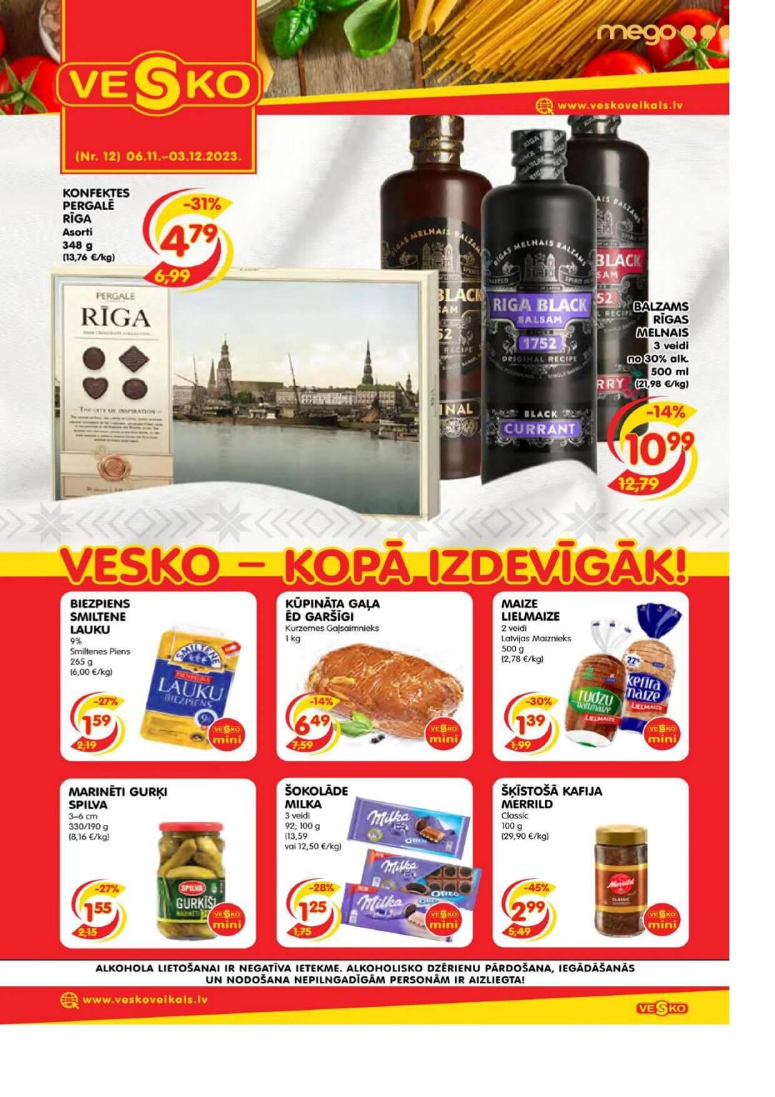 Mego akcijas, Piedāvājumi, Atlaides bukleti | Decemrbis 2023 TopAkcijas.lv
